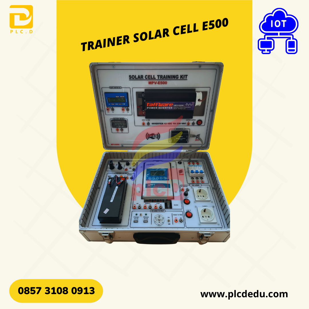 Trainer Solar Cell E500 - MINI INDUSTRIAL SYSTEM KONVEYEOR V 2.0